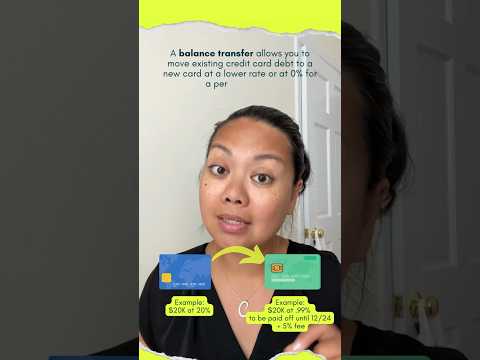 How does a balance transfer work? #creditcard