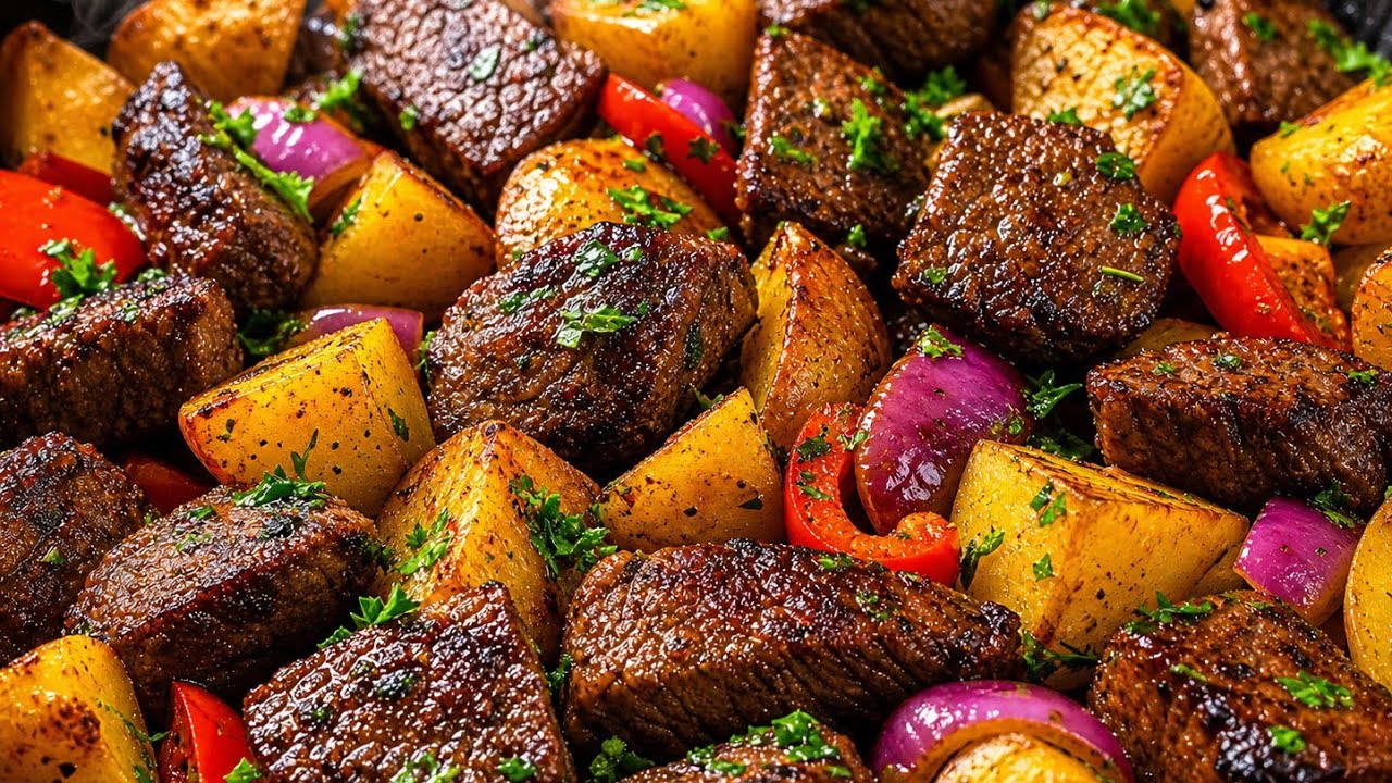 Easy Garlic Butter Steak & Potatoes Recipe | One Pan Meal