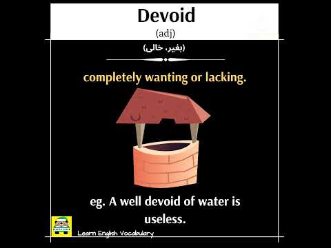 Devoid | Learn English Vocabulary