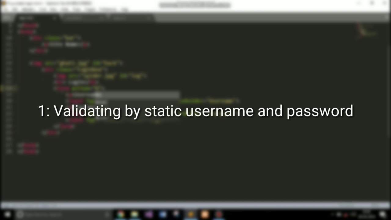 Validating password for login page using static password and PHP database