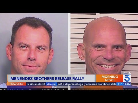 Menendez bros' supporters rally in downtown Los Angeles