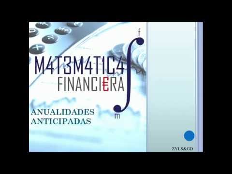 Anualidad Anticipadas