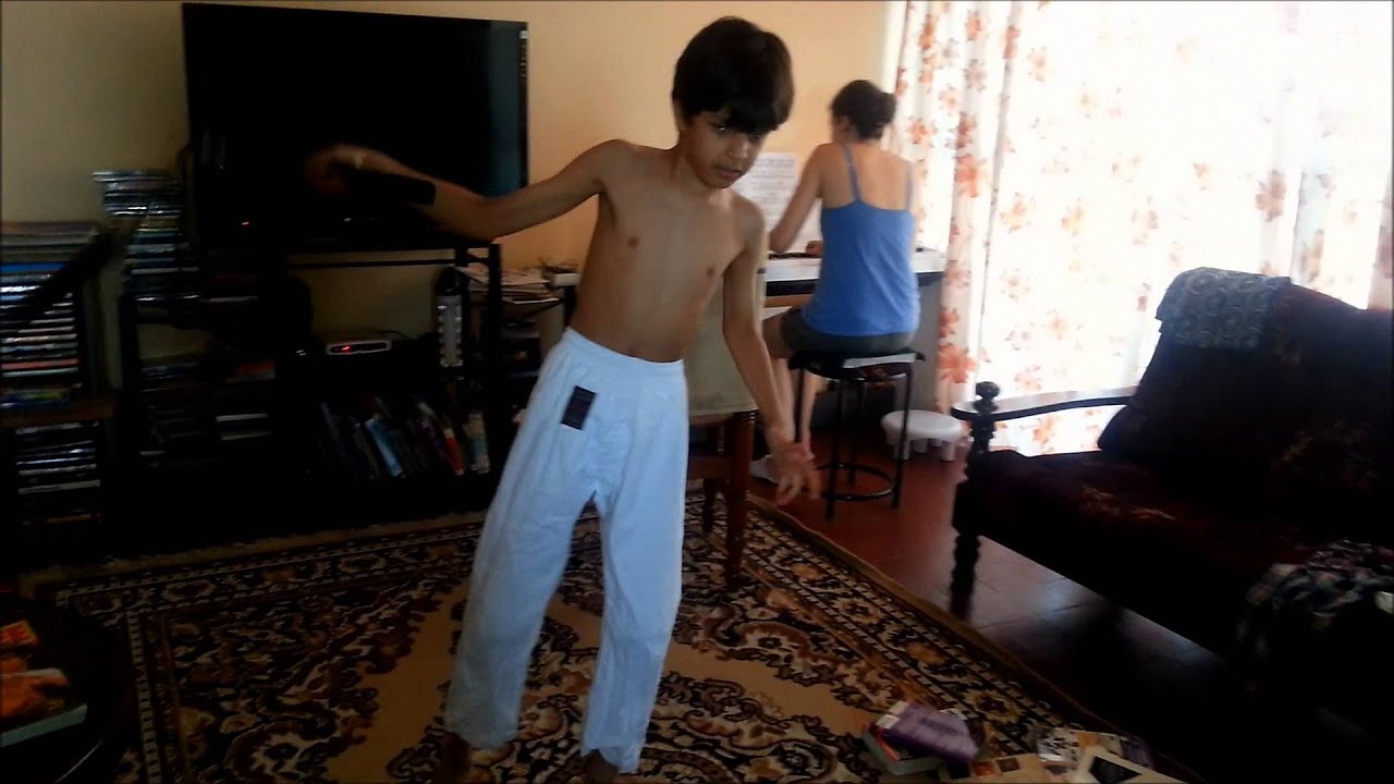 Actor Babu Antony Juniors trying Martial Arts