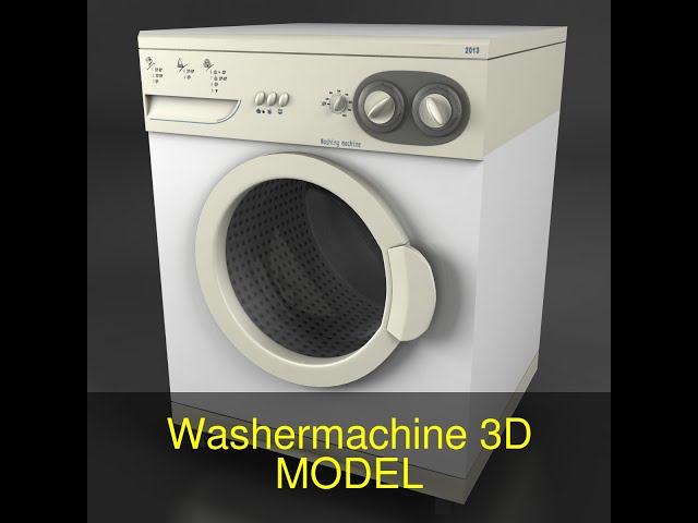 Washermachine 3D Model - FlatPyramid