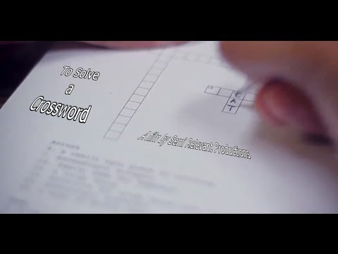 To Solve A Crossword