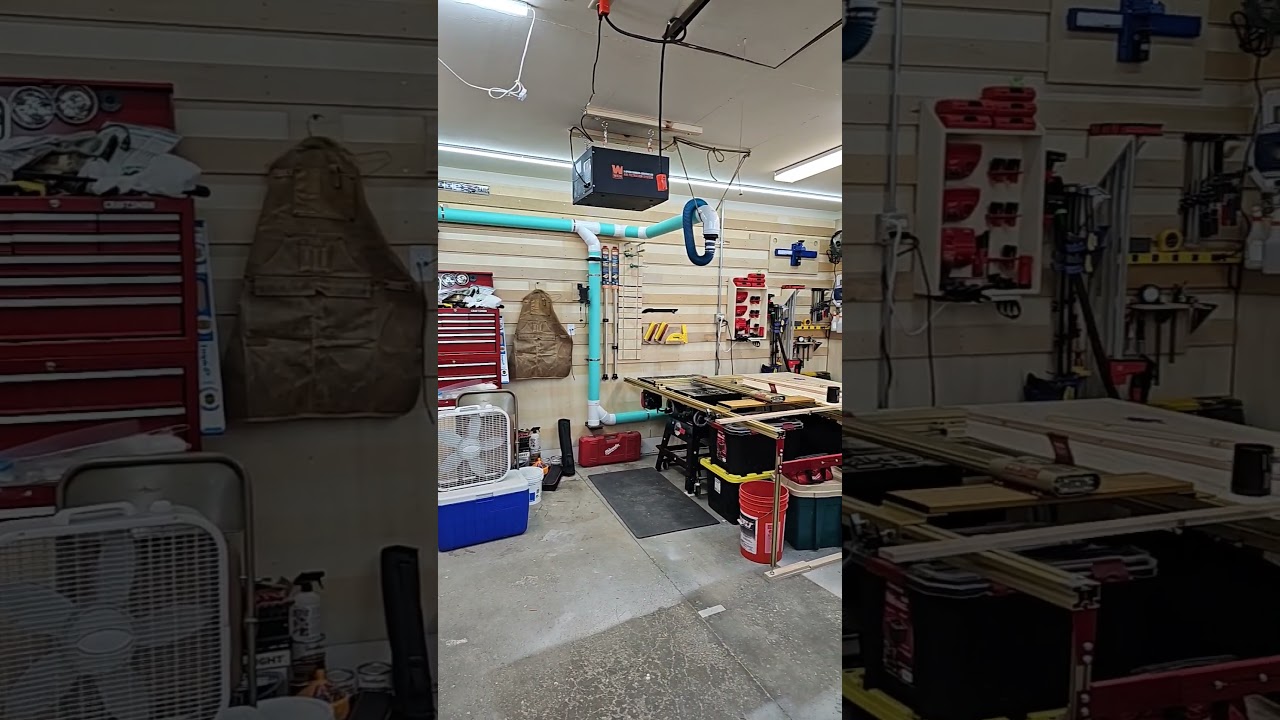 New shop layout for my two car garage.