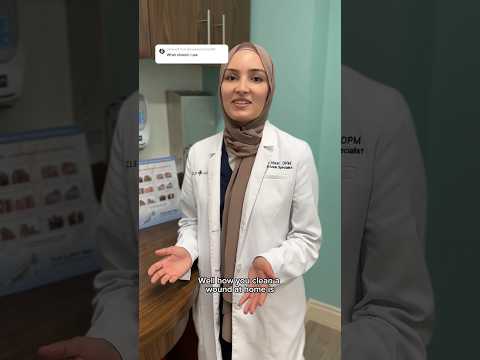 You asked, we answer. Dr. Nisar shares how to clean a wound at home #woundcare #medical #doctor