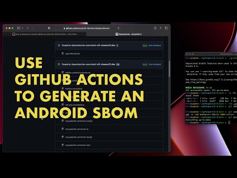 Use Github Actions to generate an Android SBOM every time you build your app