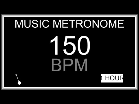 150 BPM Metronome - Allegro Tempo | 1 Hour Click Track for Music Practice