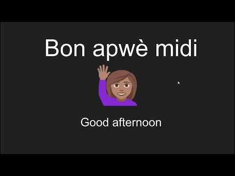 How do you say hello in Creole