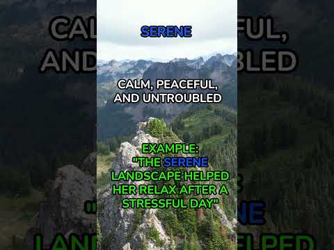 One-Minute Vocabulary: What Is Serene? | Learn English Quickly