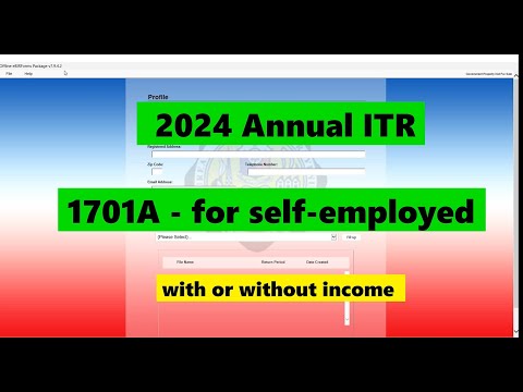 2024 Annual Income Tax Returns 1701A