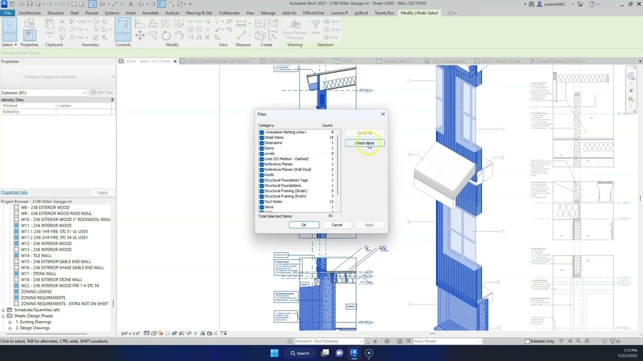 Revit Tutorial - Creating Drafting View From Section