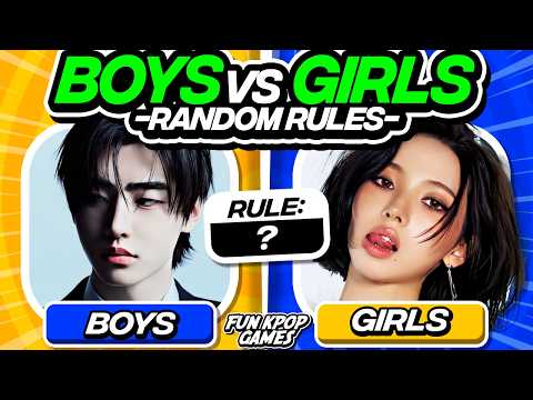 βοΈBOYS vs GIRLS RANDOM RULES #2 | SAVE ONE DROP ONE KPOP QUIZ - Fun Kpop Games 2025