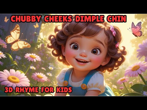 Chubby Cheeks & Dimple Chin Cute Kids Song | 3D Animated Nursery Rhyme and Fun Song For Kids