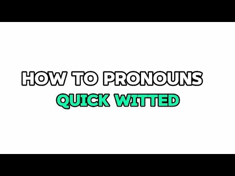 How to pronounce QUICK WITTED | Pronounce Quick witted in English