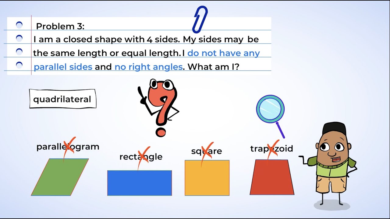 2D shapes: classify in a hierarchy based on properties | MightyOwl Math | 5th Grade
