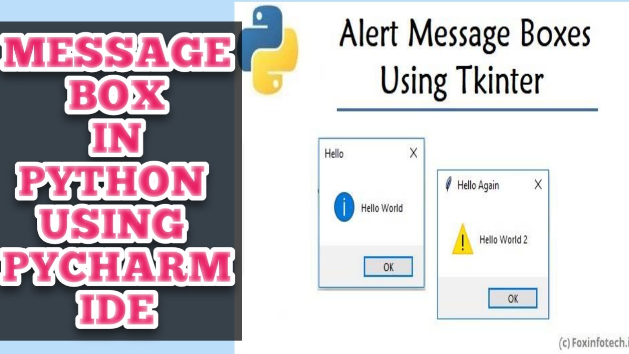 Message box python  | How to use Message Box Python  | Python MessageBoxes vscode | #3