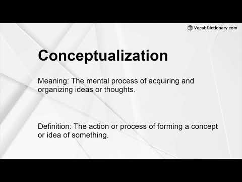 Conceptualization Meaning
