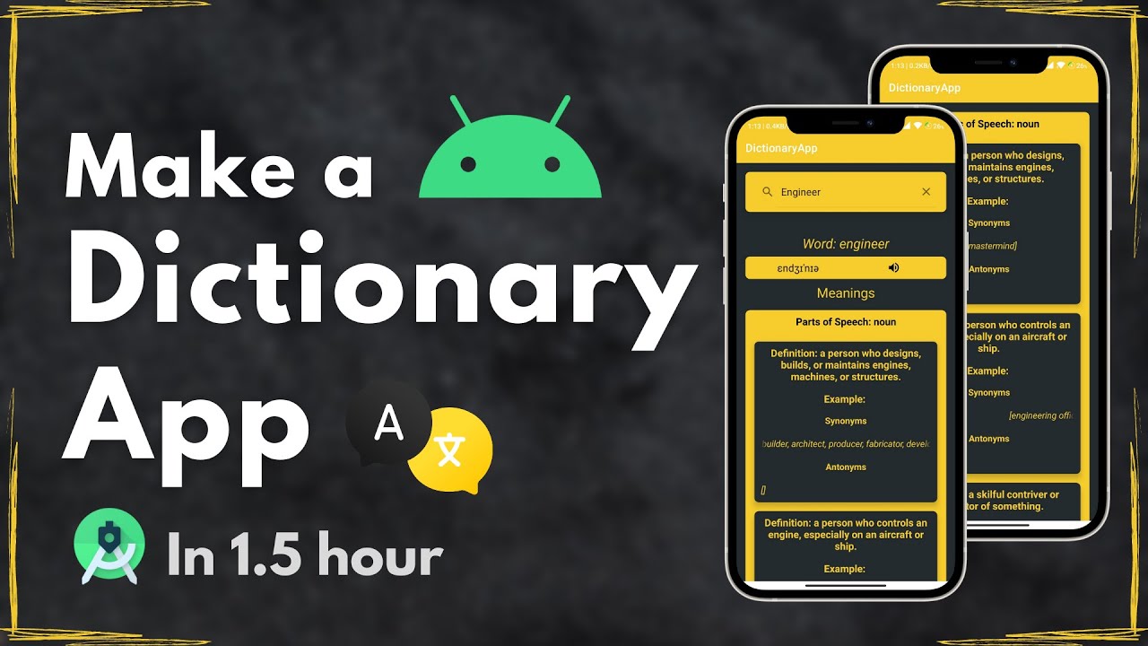 Let's Make a Dictionary App | Android Project | REST API