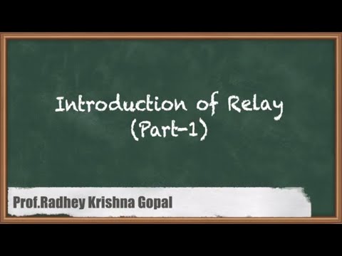 Introduction of Relay Part 1 - Relay - GATE Power System Video Lecture - Power System (Video ...