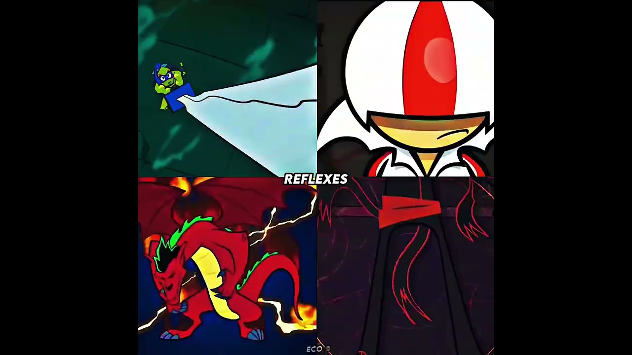 Suggest more 1v1v1v1’s #cartoon-showoff #leonardo #kickbuttowski #jakelong #randycunningham #fyp#eco