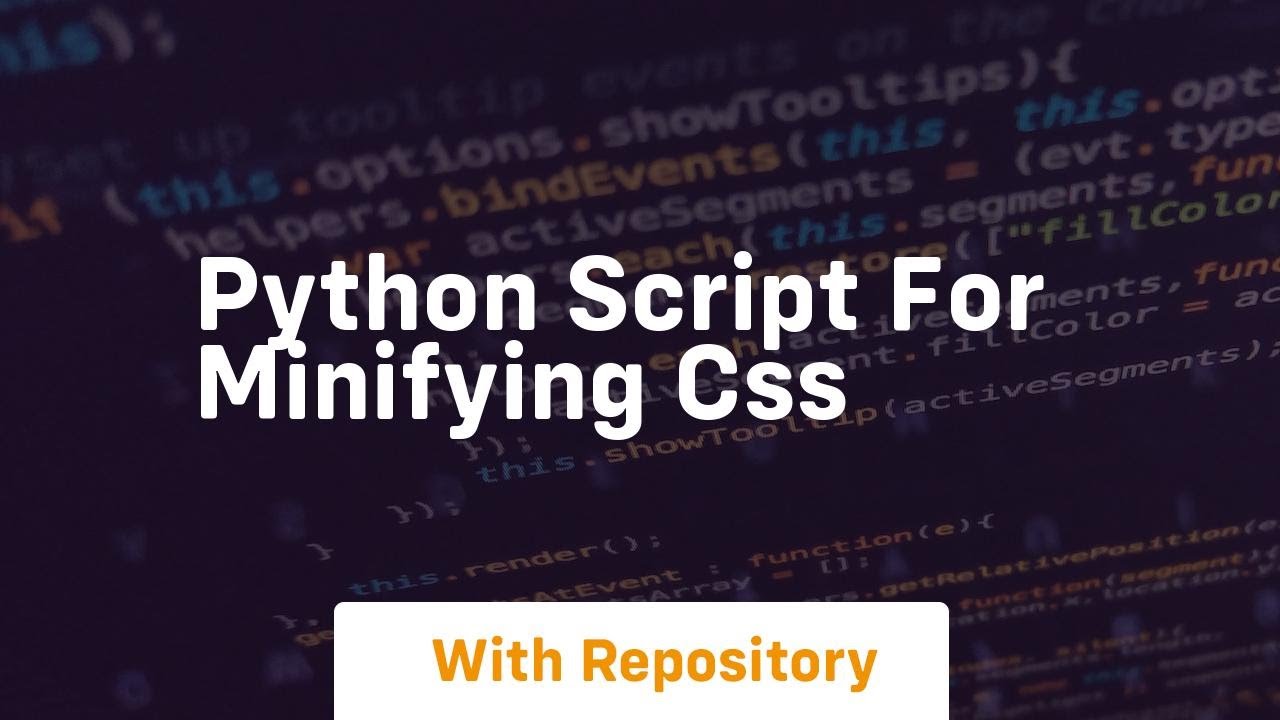 Python script for minifying CSS
