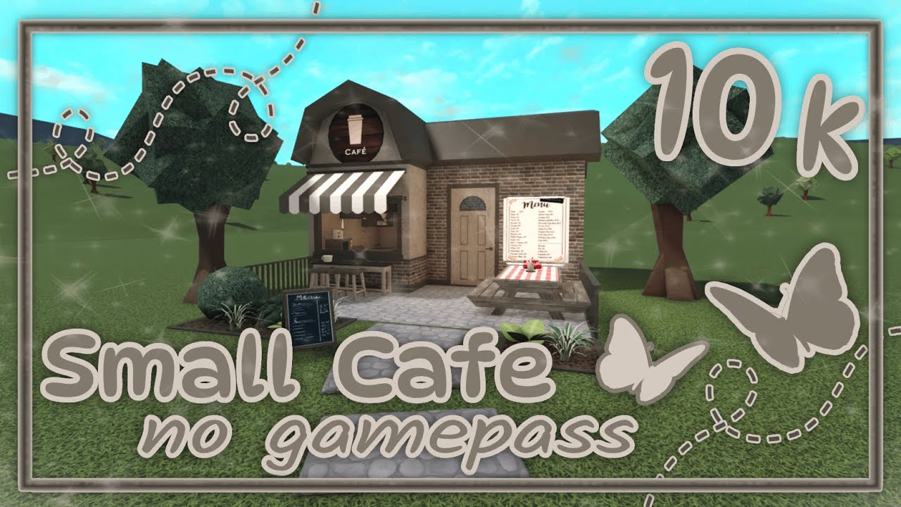 Bloxburg Build || Small Cafe [no gamepass] 10k