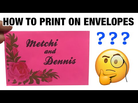 How to print on envelopes?