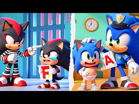 POLICE Sonic vs PRISONER Shadow Family?!? - Funny Story | Sonic The Hedgehog 3 Animation