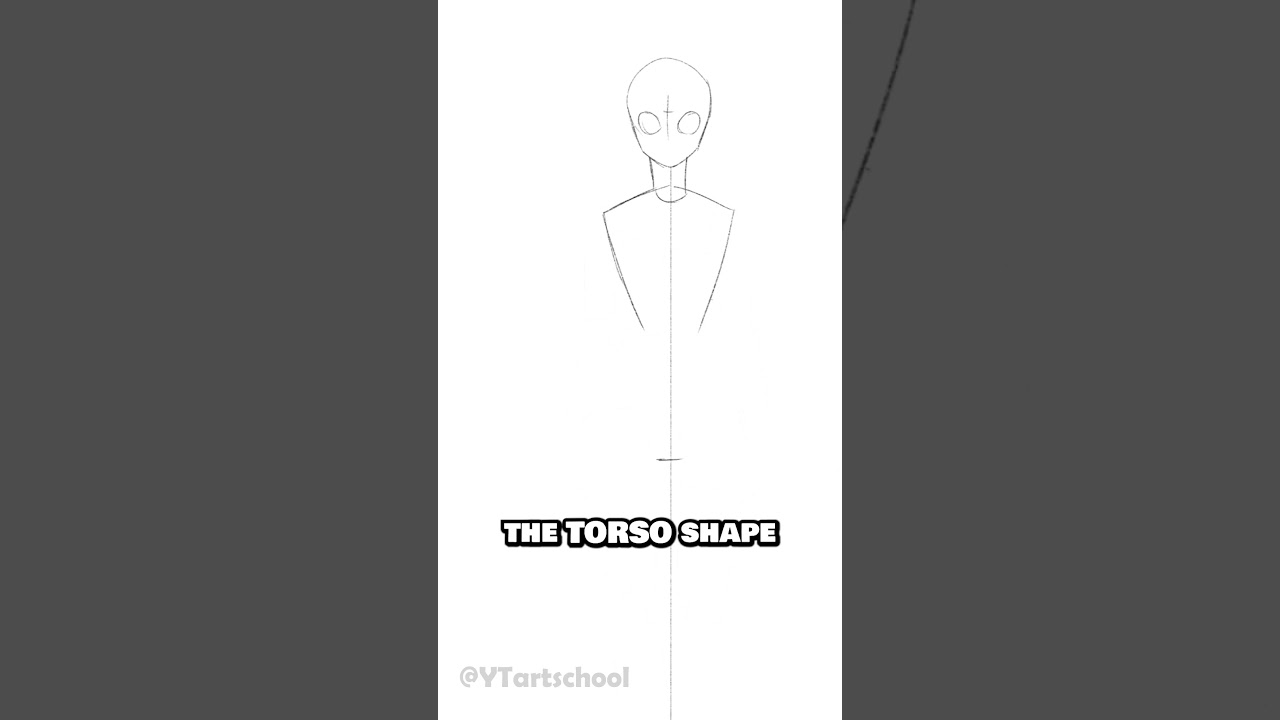 How to draw simple anatomy when you're a beginner 🧍‍♀️ #howtodraw #anatomydrawing