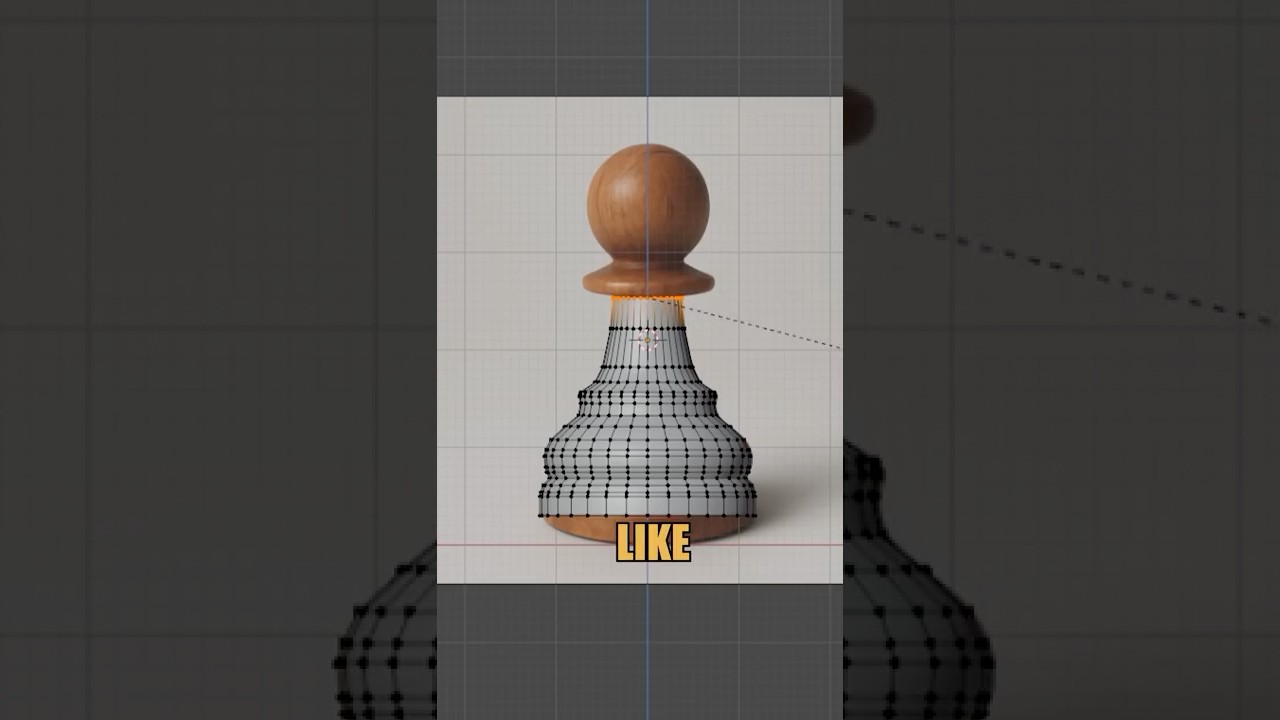 How To Make a Chess Pawn in Blender Super Fast!