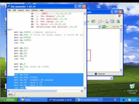 Como hacer un menu en emu8086 - reliefpassa