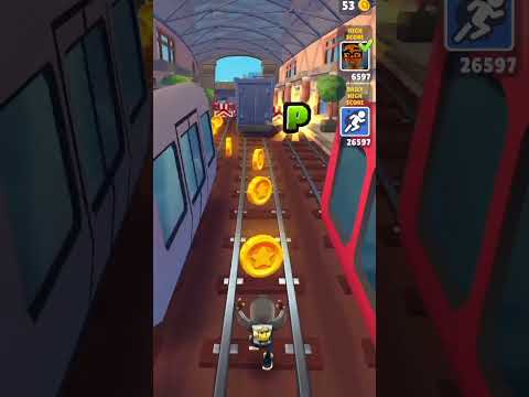 subway sufures letter P collecting ❕️ #shorts #subwaysurfers #