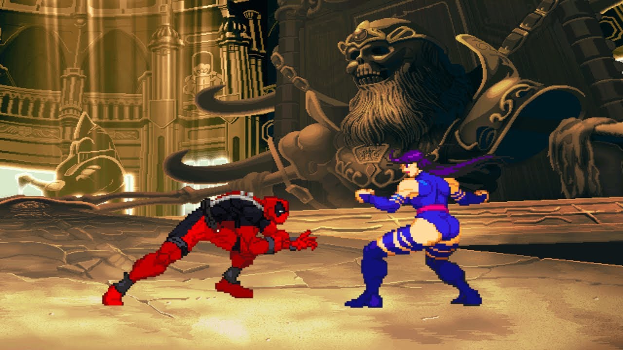 Deadpool vs Psylocke. Marvel MUGEN Battle