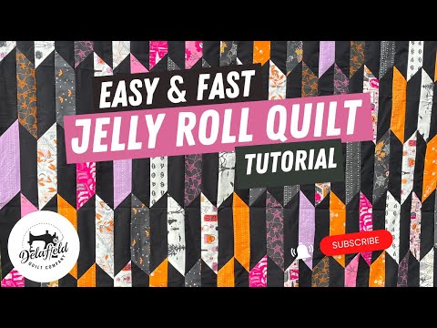 Jelly Roll Quilt: The EASIEST Quilt You Can Make