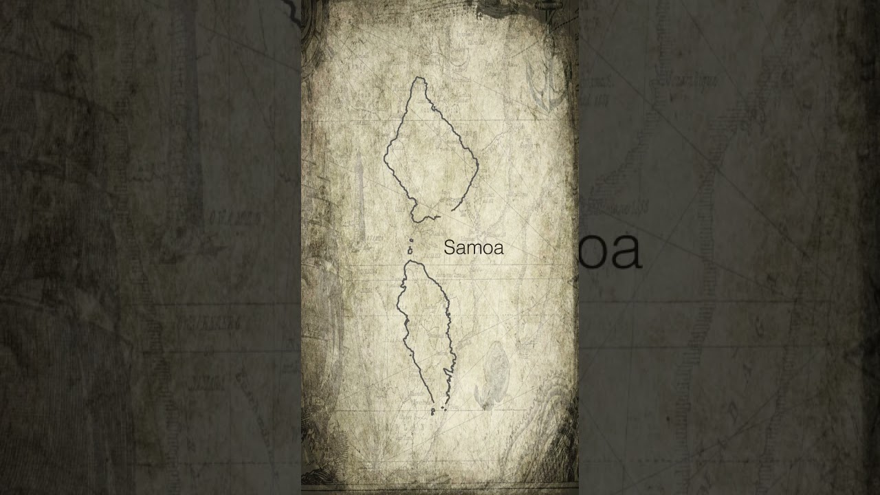 Samoa map drawing #shorts #Samoa #map #kunst #drawing #zeichnen #artist #künstler