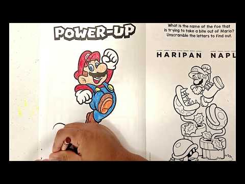 Super Mario Power Up Coloring Page Piranha Plant Power Up