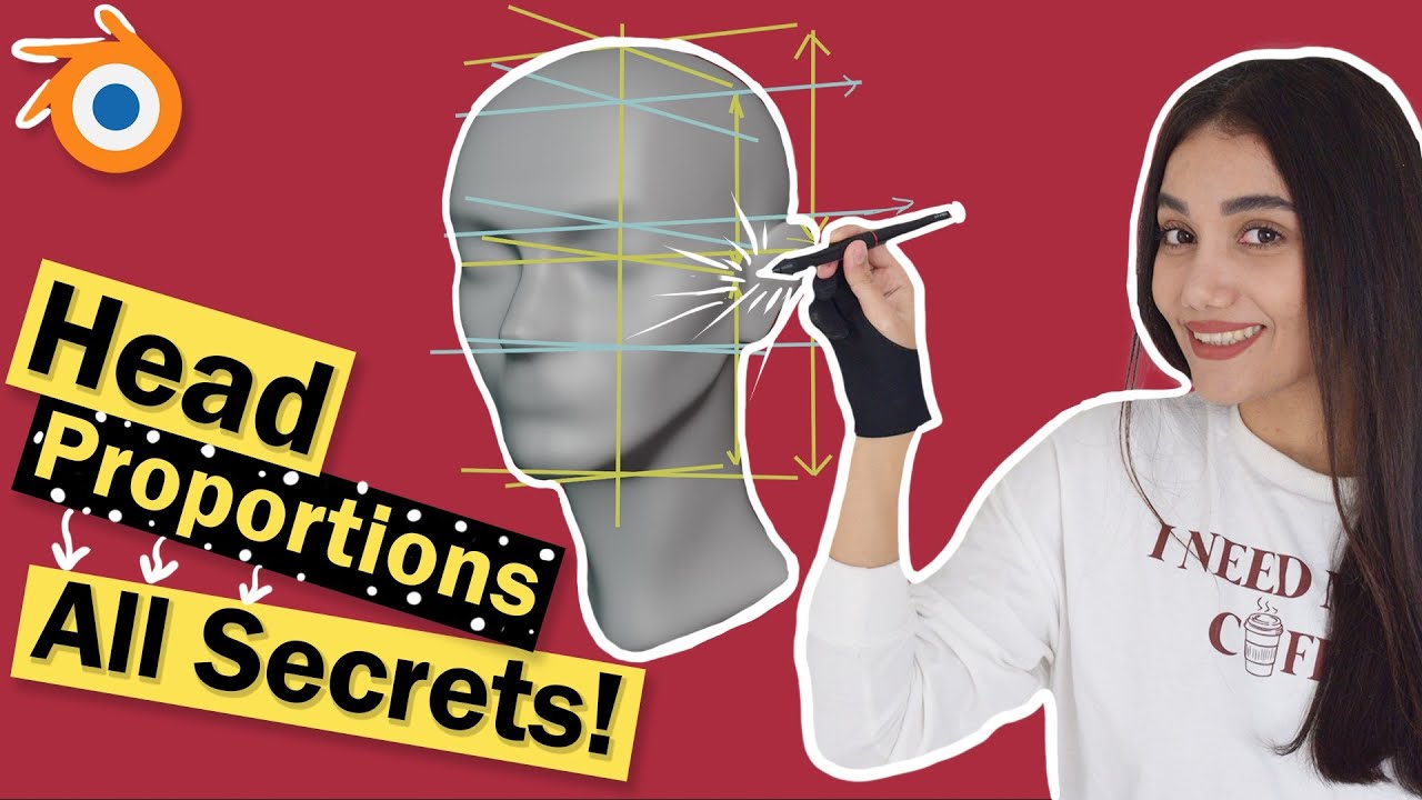 How To Sculpt A Head in Blender For Beginners + Correct Head Proportions