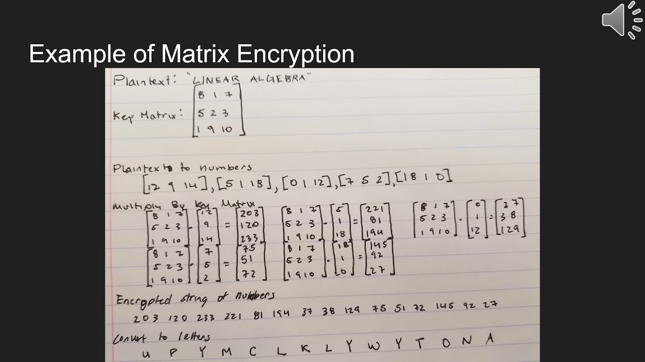 Matrix Cryptography