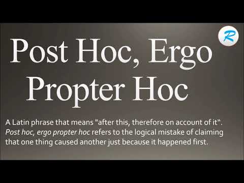 How to pronounce Post Hoc Ergo Propter Hoc