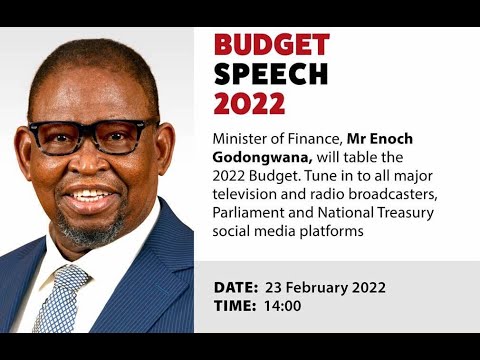 Minister of Finance Enoch Godongwana tables the Budget Speech | Live Stream 2022 | The Presidency ZA