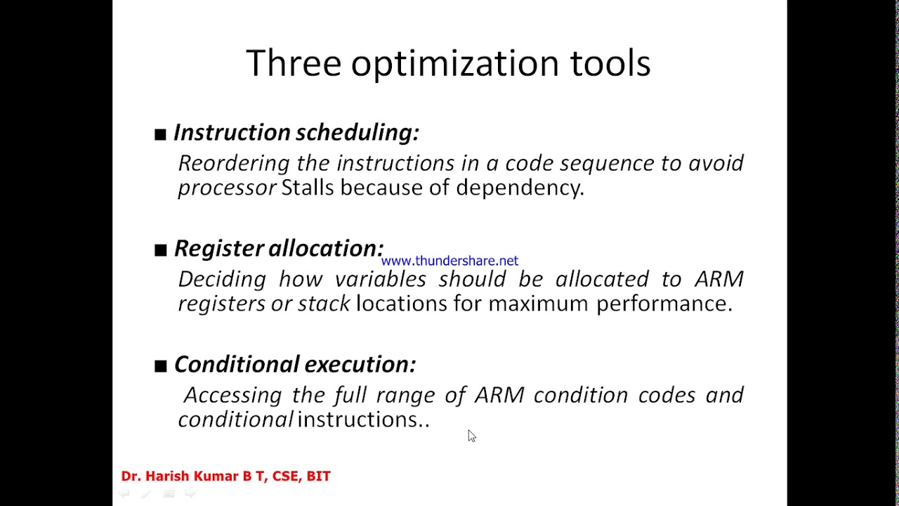 Writing and Optimizing ARM Assembly Code 1 of 4