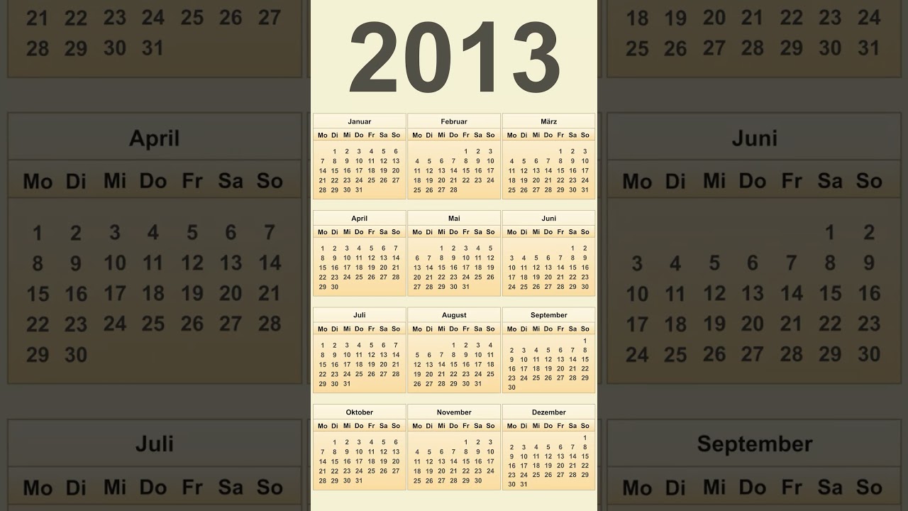 Kalender 2013