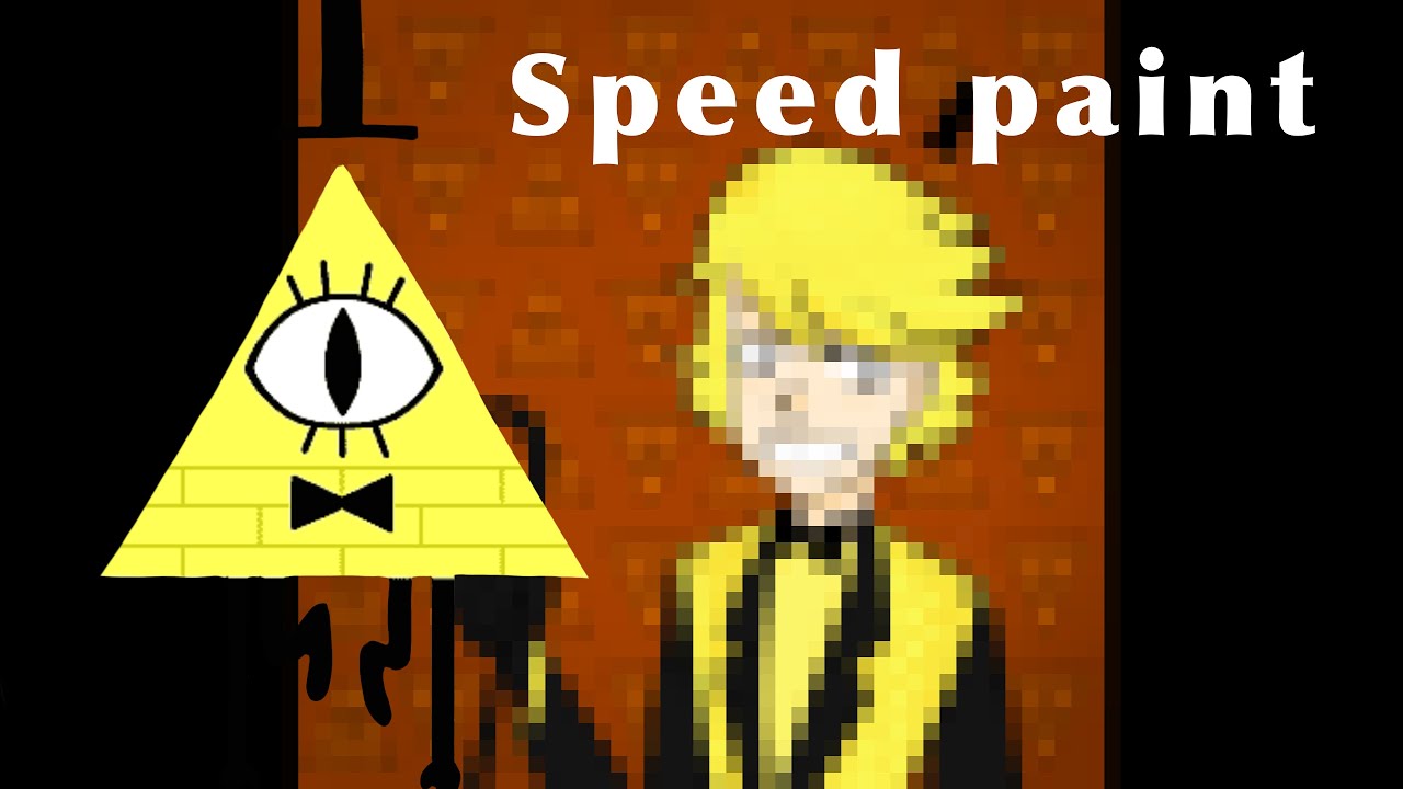 Gravity Falls Bill Cipher But Human Speed Paint