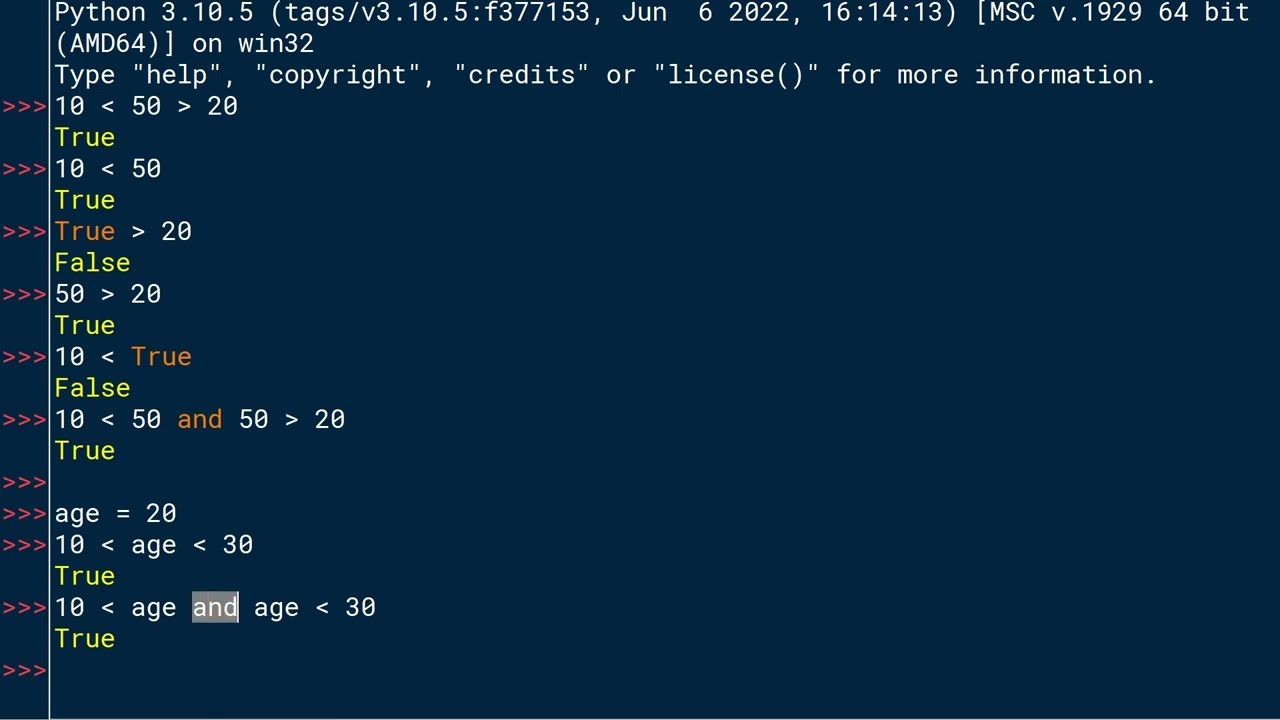 Introduction to Conditional Logic in Python: Python Basics
