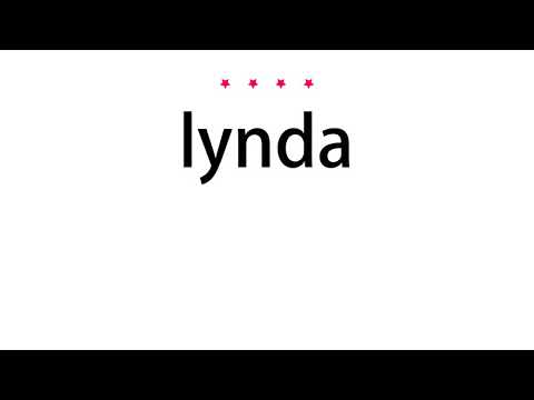 How to pronounce lynda - Vocab Today