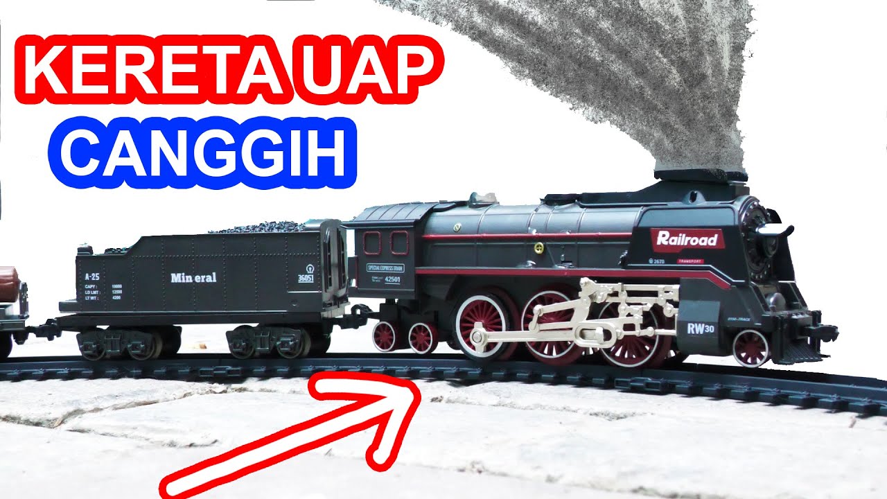 MAINAN KERETA API UAP CANGGIH MIRIP ASLINYA
