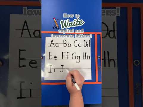 Check this out! ✏️ I’m using Handwriting Without Tears lines to demonstrate how each capital and