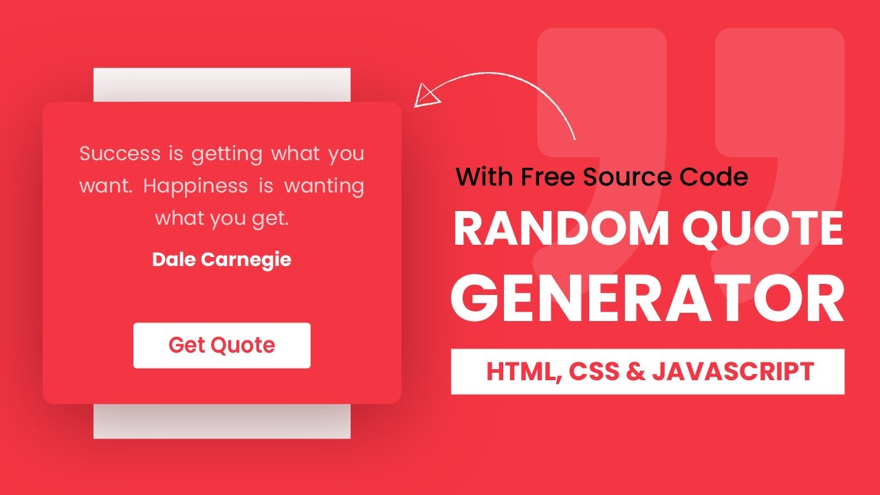 Random Quote Generator | Javascript API Project